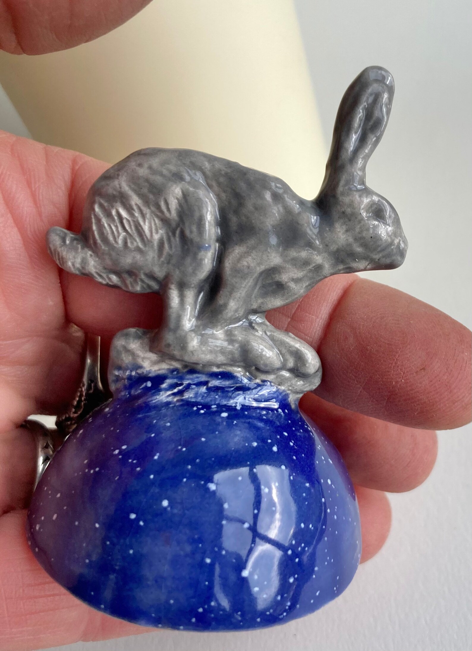 Ceramic Hare Candle Snuffer - Etsy UK