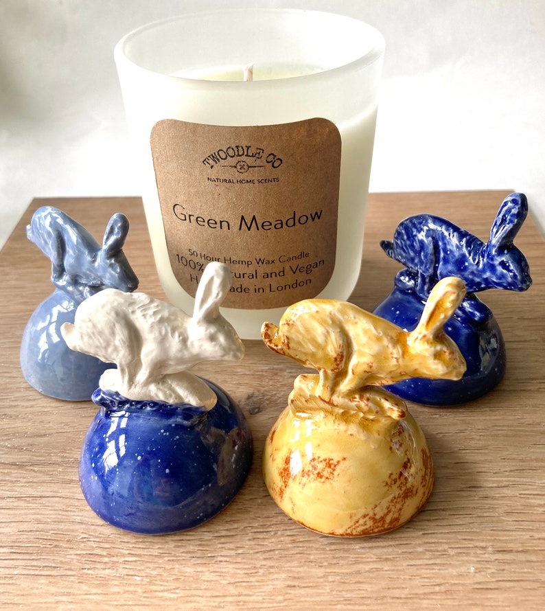 Ceramic Hare Candle Snuffer - Etsy UK