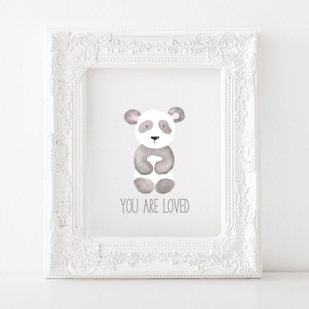 Panda Printable Panda Print Panda Nursery Print Panda - Etsy