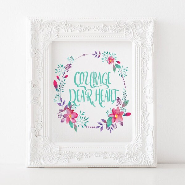 Courage Dear Heart - Etsy