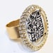 Your QR Code is Made Into a Ring With Adjustable Sizing Gold-plated US ...