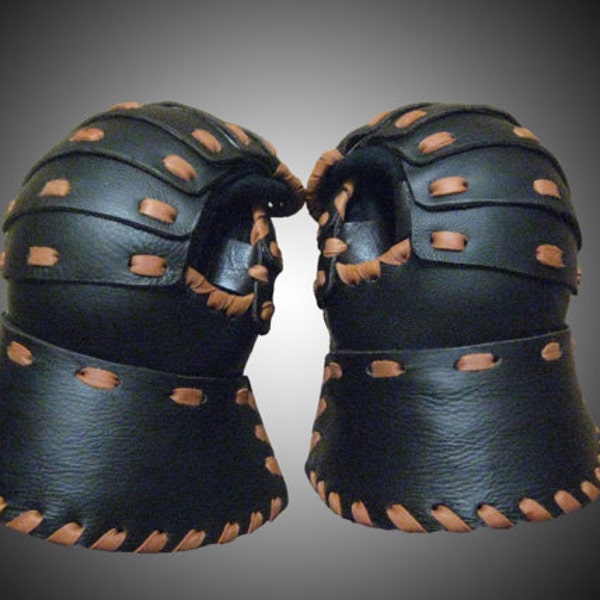 Leather Gauntlets - Etsy
