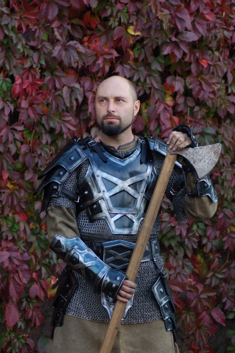 Dwarven Steel Cuirass Armor blackened Steel Blueing - Etsy