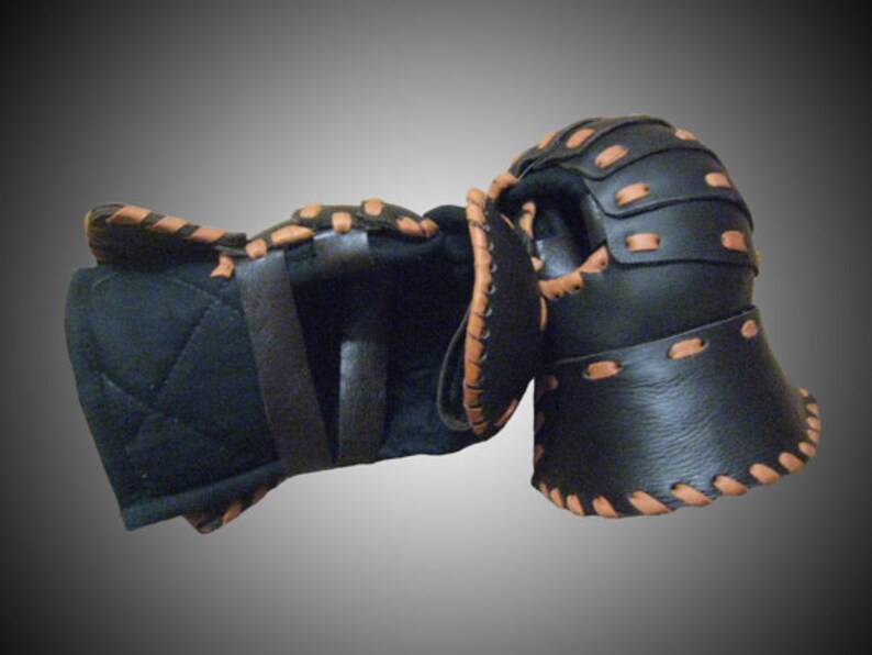 Metall&leather Gauntlets PAIR - Etsy