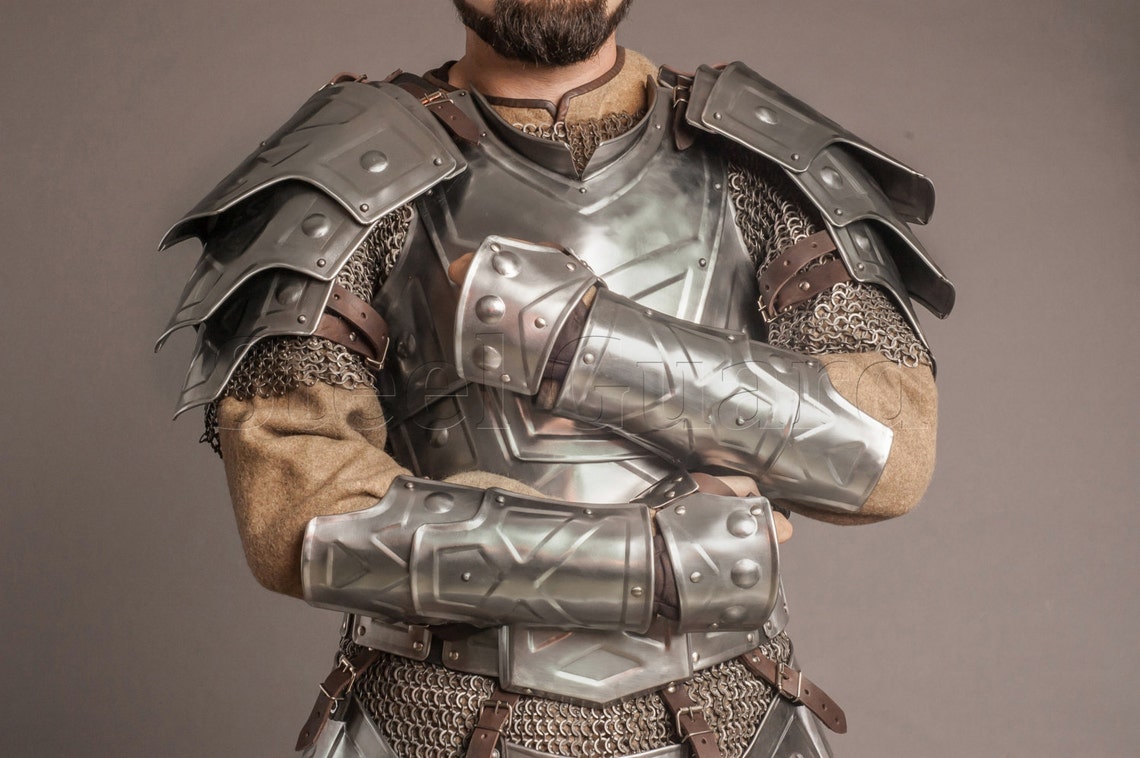 LARP ARM Protection Dwarven Bracers Pair | Etsy