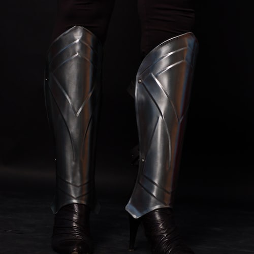 Leg Armor Steel Greaves - Etsy