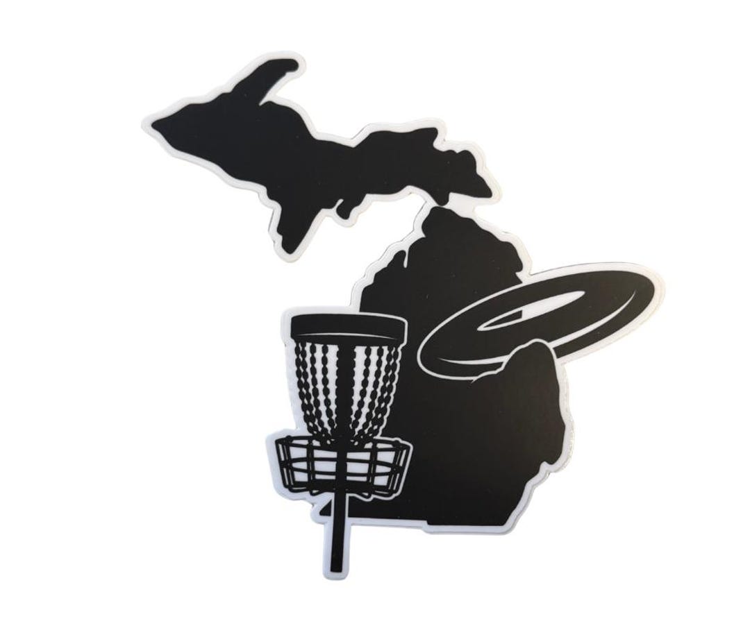 Michigan Disc Golf Decal - Etsy