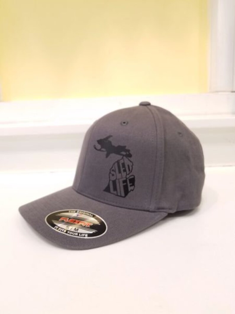 Michigan Snowmobile Hat- Sled Life- Snowmobile- Michigan- Winter Sports ...
