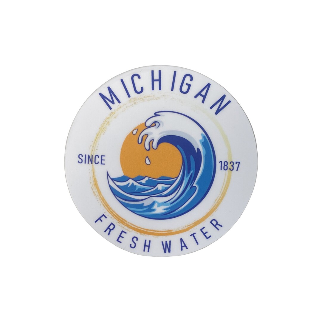 Michigan Freshwater- Printed Decal - Etsy