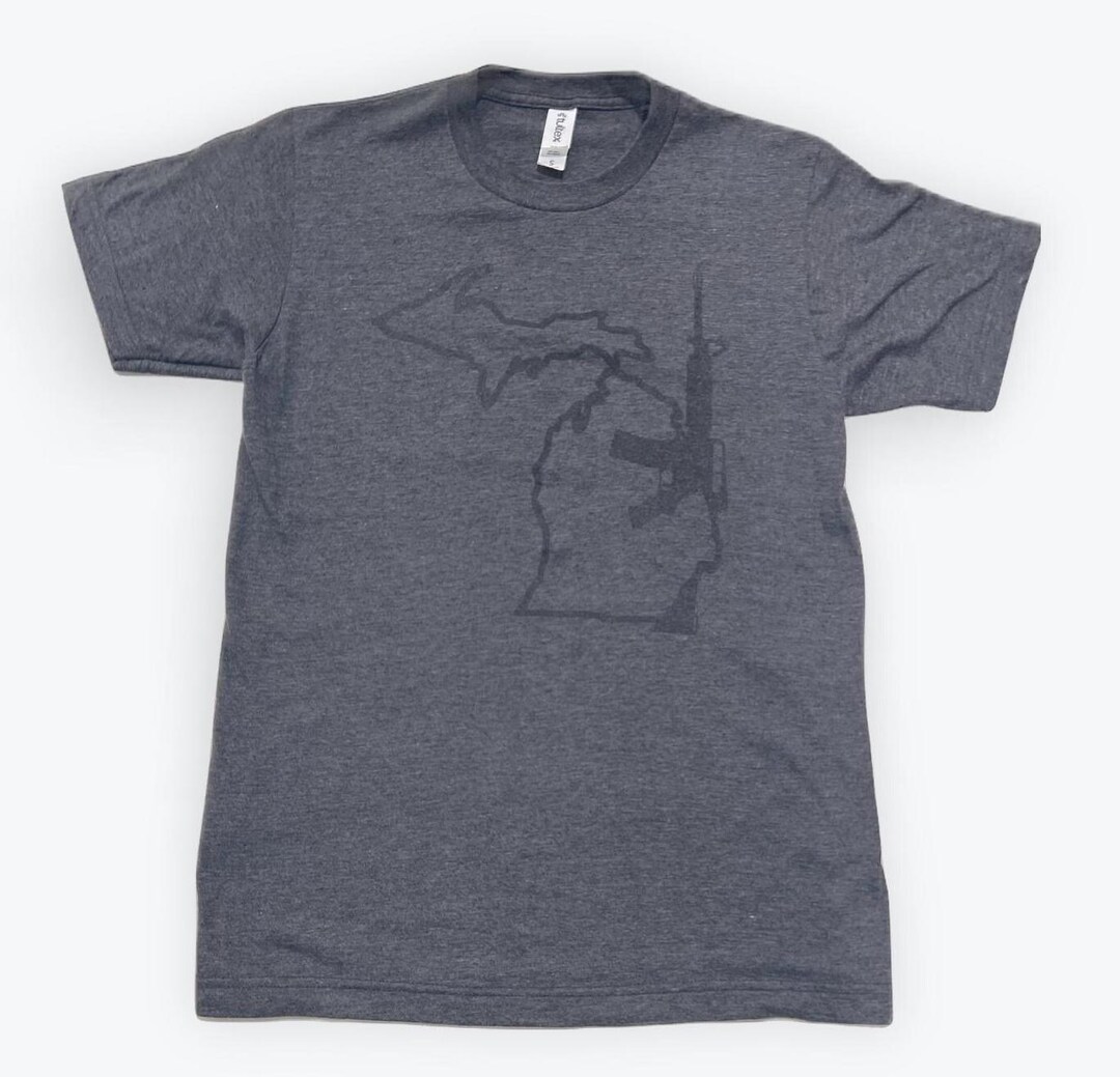 Michigan AR Heather Graphite Tshirt- Michigan AR- AR Tshirt- 2nd ...