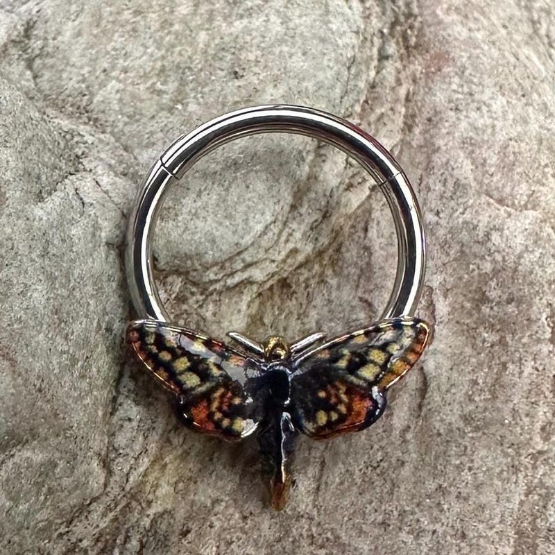 Septum Moth Jewelry - Etsy UK