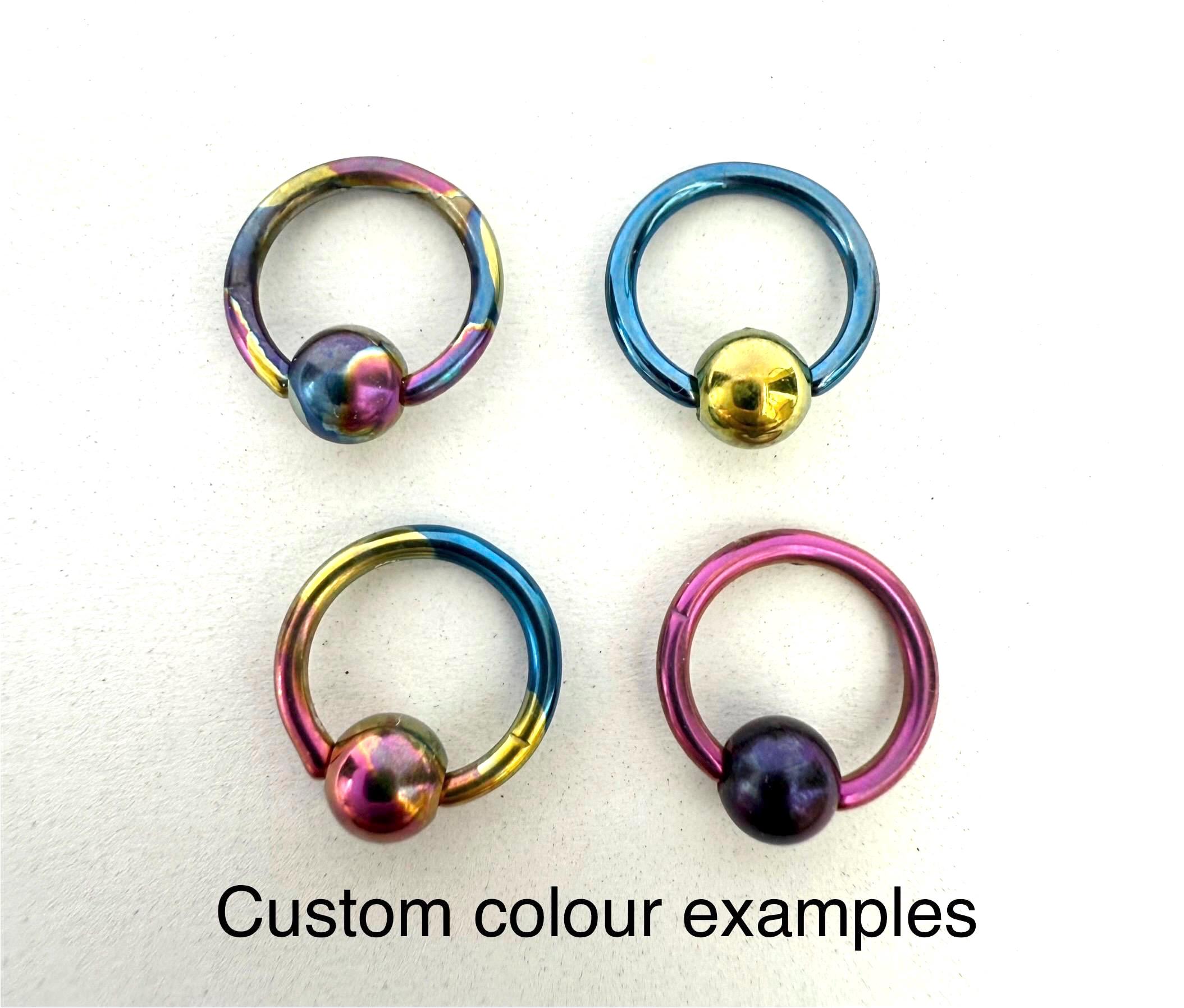 Implant Titanium Heavy Gauge Screw on Ball Closure Ring | Full BCR Hoop ...