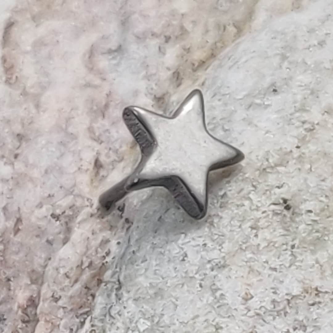 Threadless | Tiny Star | Implant Grade Titanium Piercing End Ball ...