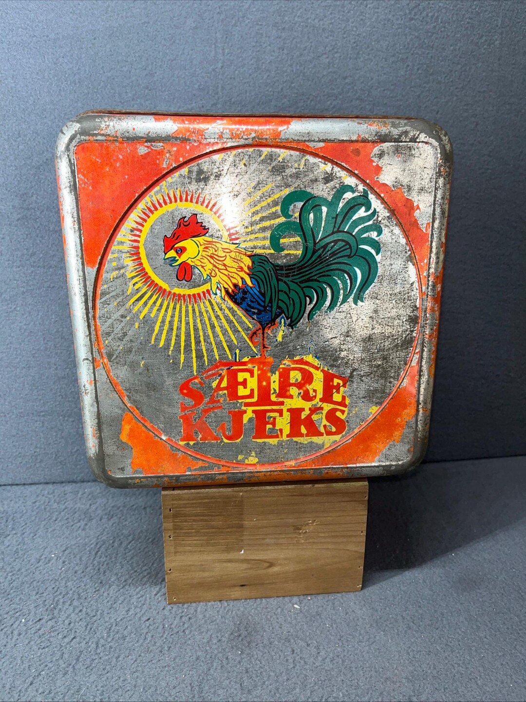 Vintage Norwegian Lunch Box - 1950s Metal Lunch Box, Retro Child's ...