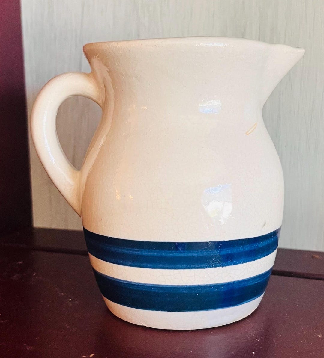 Stoneware Syrup Pitcher Handmade Pottery for Maple Syrup & Sauces ...