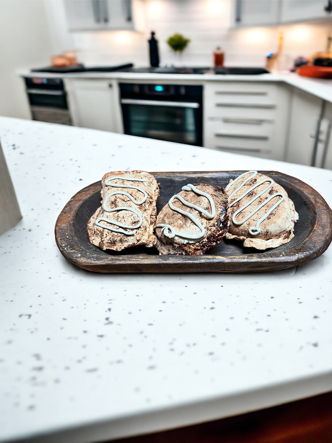 Faux Bake Hand Pies Trio Rustic Charm in Dough Bowl Decor Set - Etsy