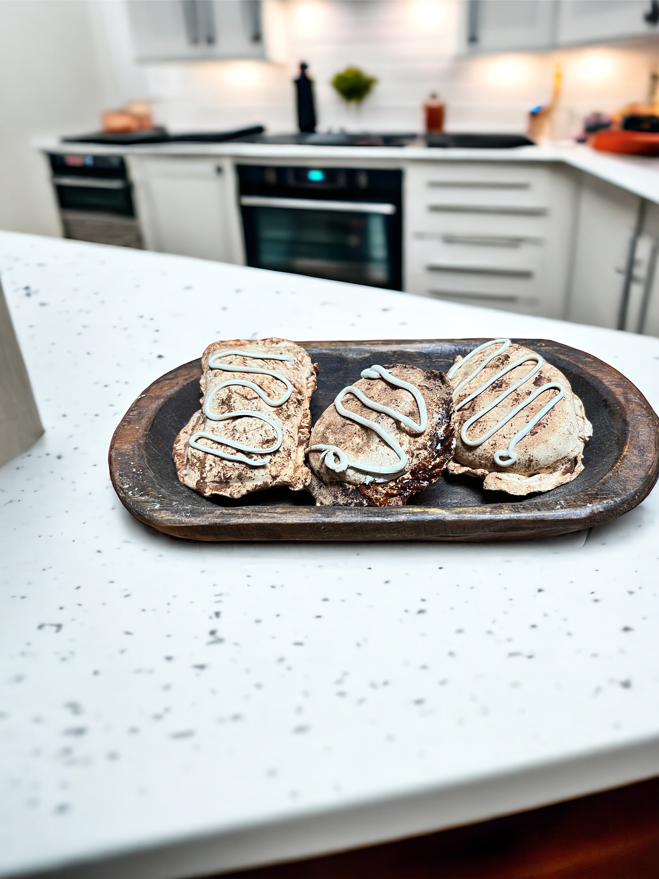 Faux Bake Hand Pies Trio Rustic Charm in Dough Bowl Decor Set - Etsy