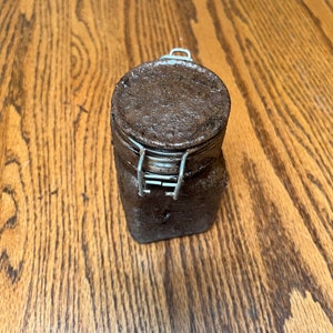 Handmade Grungy Butter Jar With Battery-powered Light Distressed Rustic ...