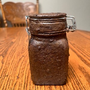 Handmade Grungy Butter Jar With Battery-powered Light Distressed Rustic ...