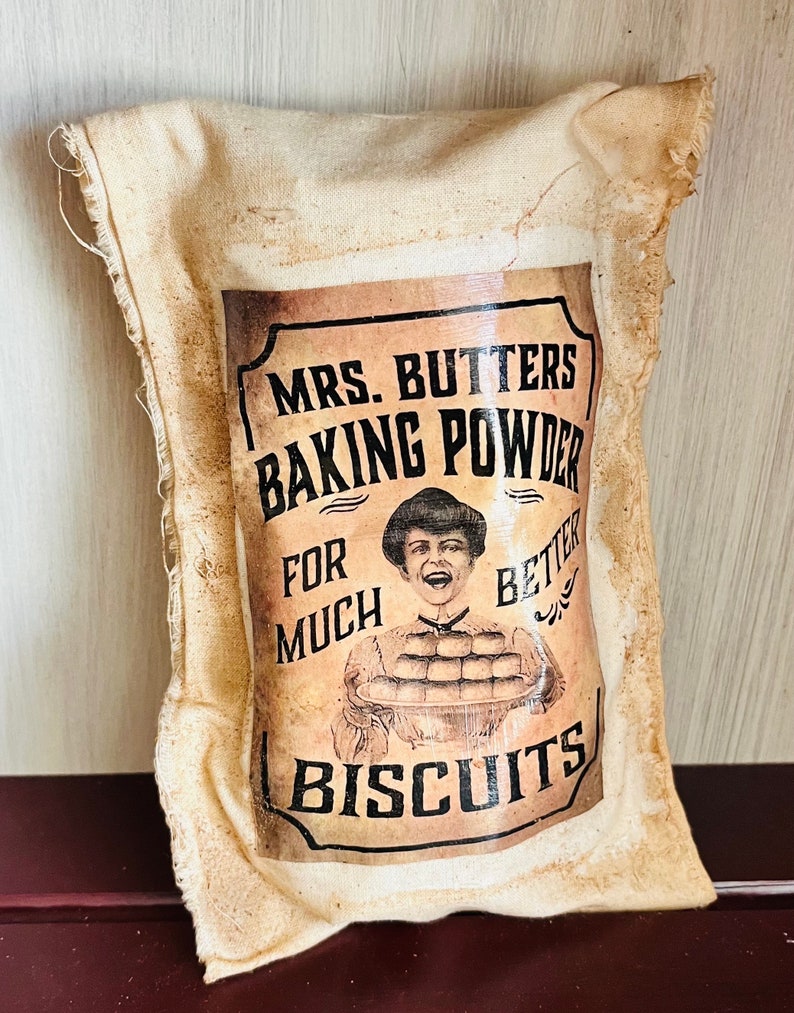 Handcrafted Rustic Flour Sack Decor: Farmhouse Charm for Kitchen ...