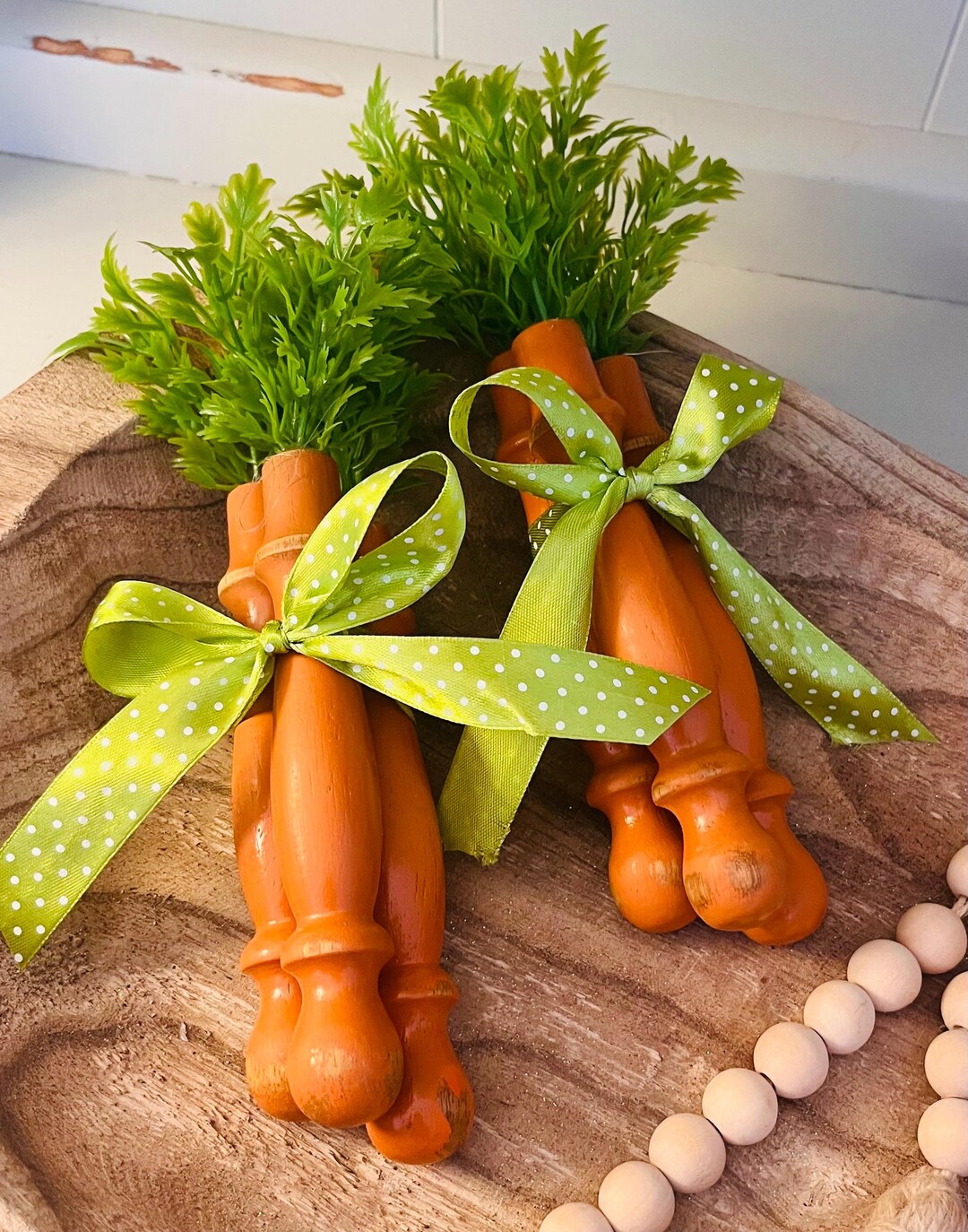 Spindle Decorative Carrots | Farmhouse Easter Decor | Rustic Home ...