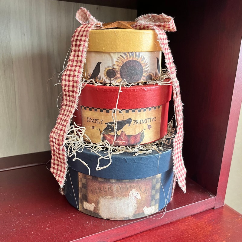 Primitive Box - Etsy