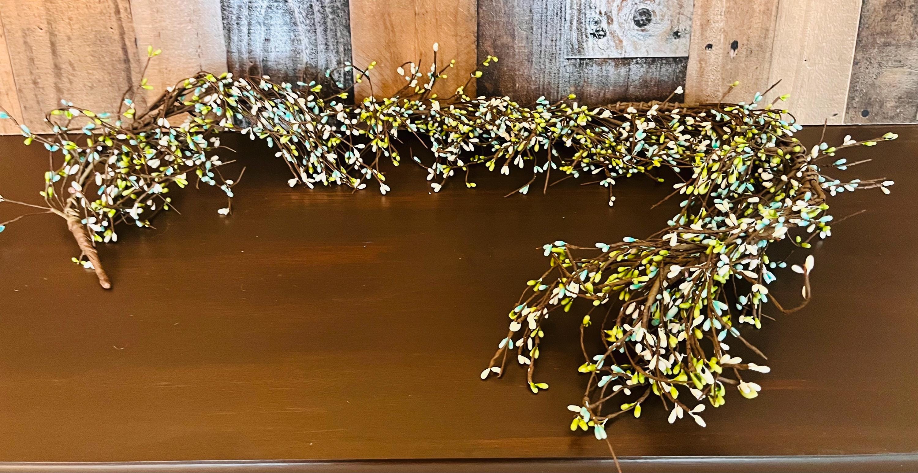 Spring Pip Berry Garland: Rustic Decor for Home, Handmade Wreaths ...