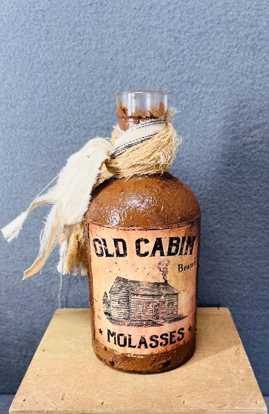 Rustic Molasses Jug Vintage Kitchen Decor Farmhouse Style Collectible ...