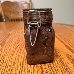 Handmade Grungy Butter Jar With Battery-powered Light Distressed Rustic ...