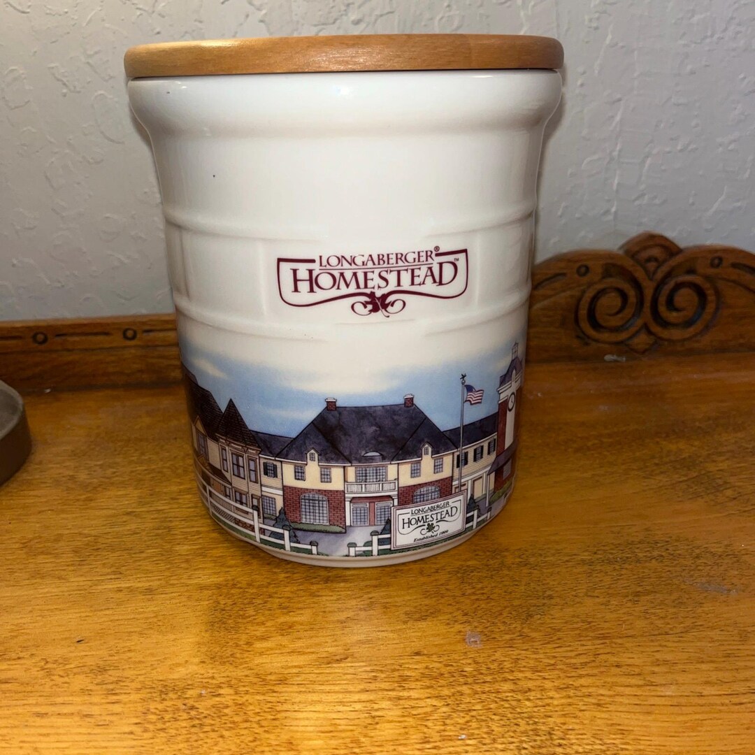 Longaberger Pottery 2-quart Crock With Lid - Classic Stoneware for ...