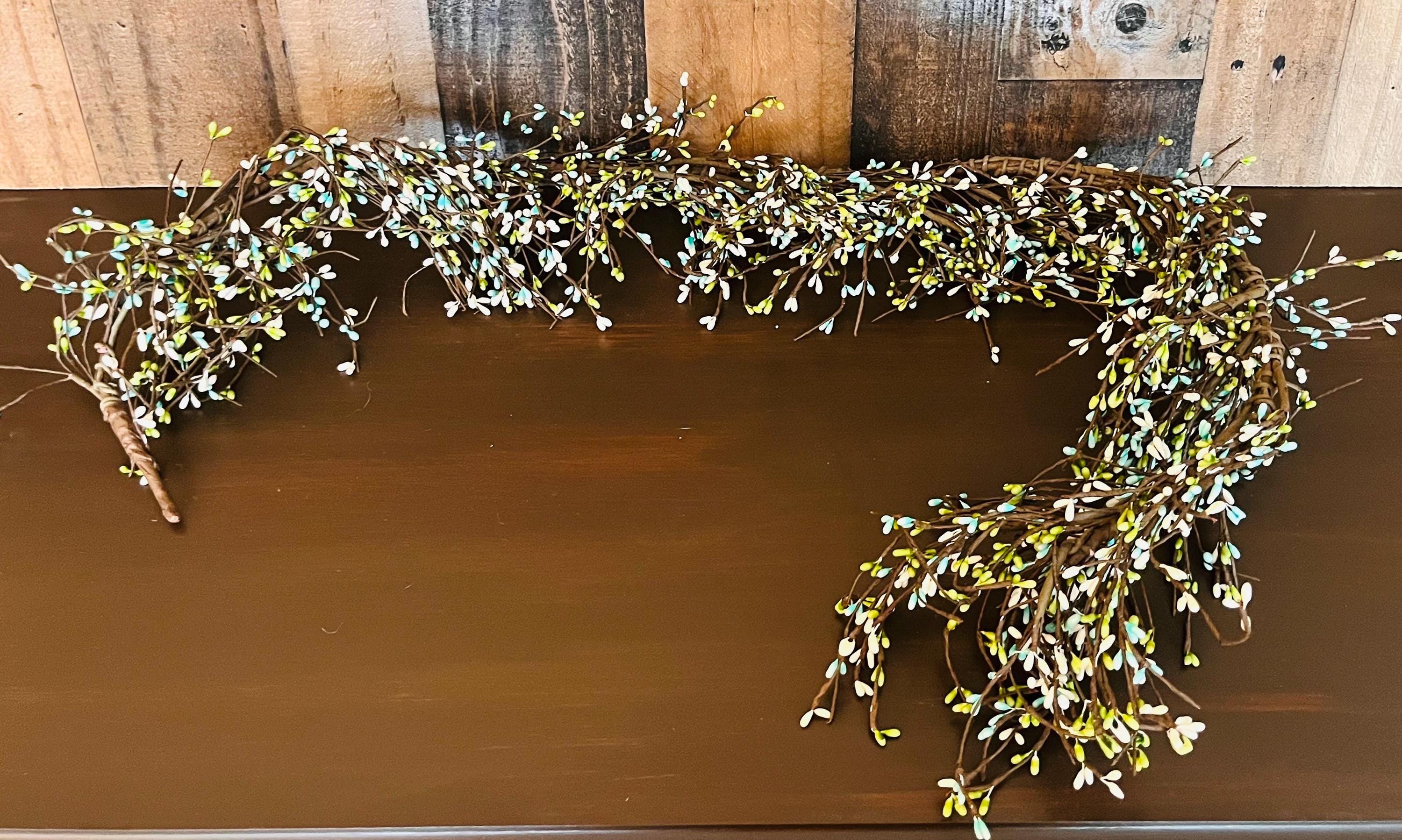 Spring Pip Berry Garland: Rustic Decor for Home, Handmade Wreaths ...