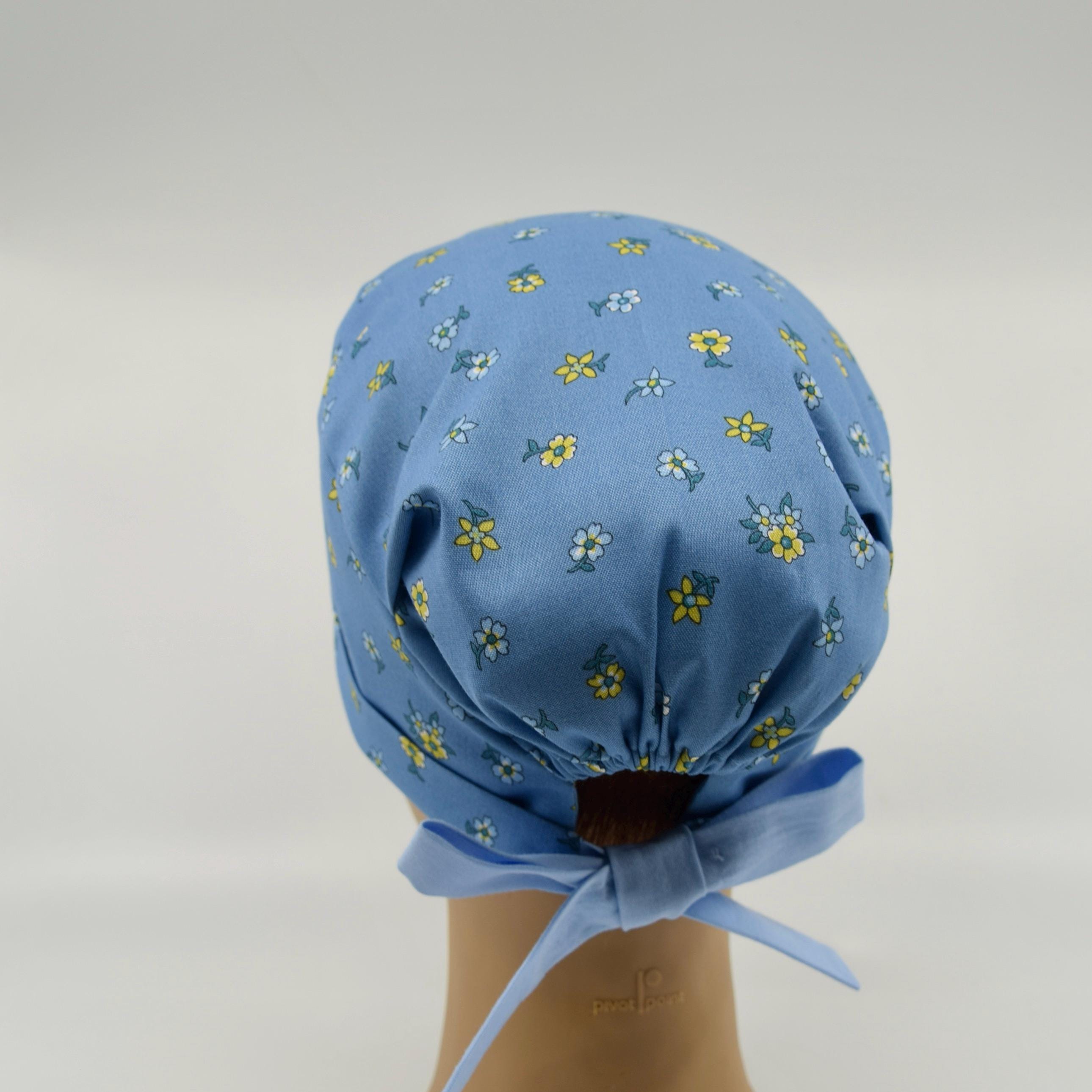 Pixie Scrub Hat: Liberty of London Hampton Sprig, Handmade Tie Back - Etsy