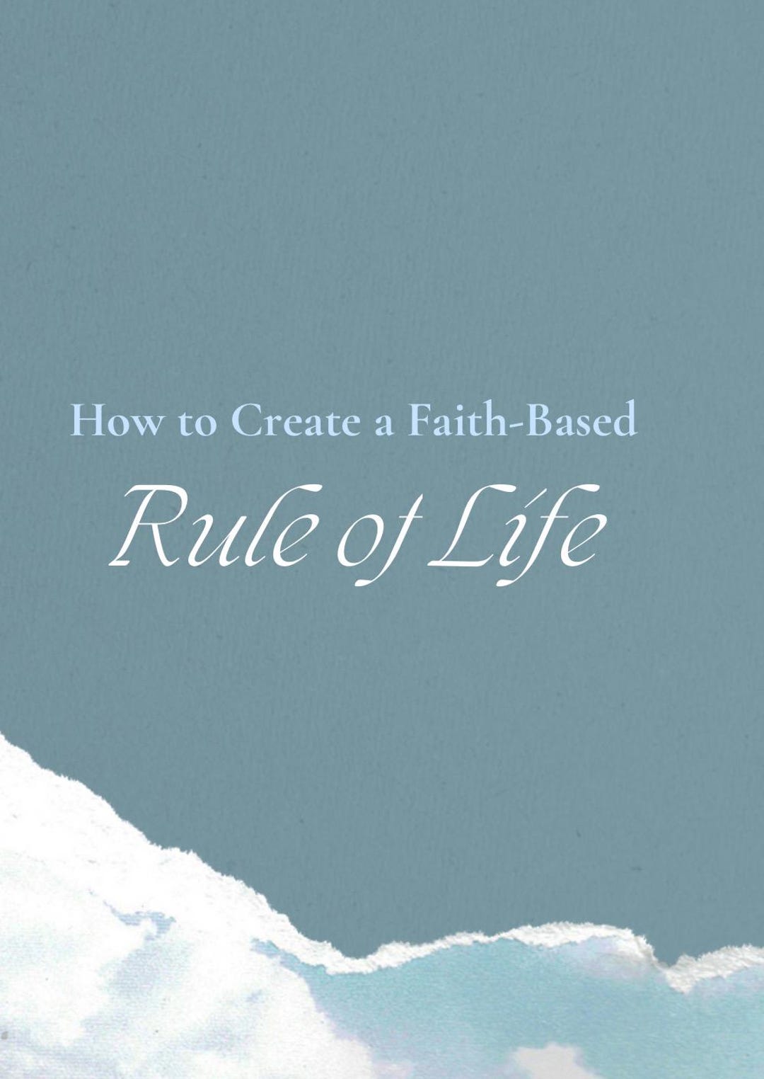 How to Guide for a Faith-based Rule of Life - Etsy