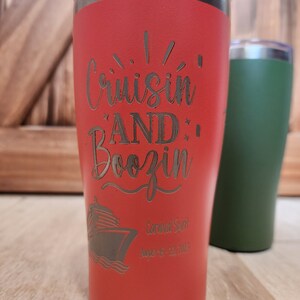 Cruisin & Boozin Cruise Cup-customizable! - Etsy
