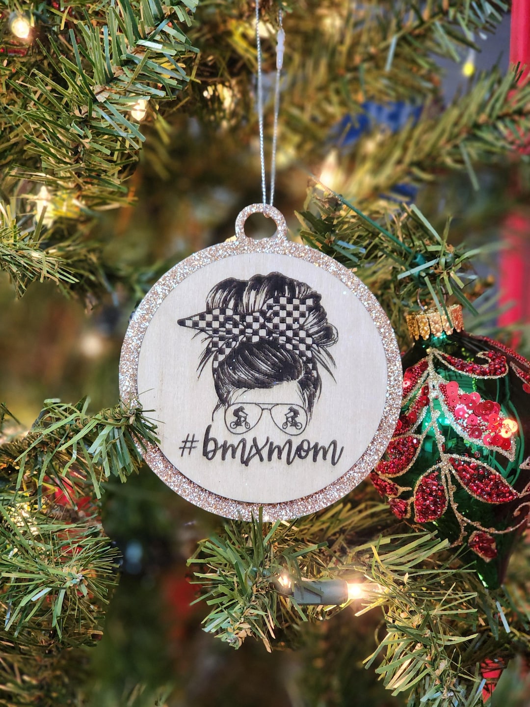 BMX Mom Ornament - Etsy