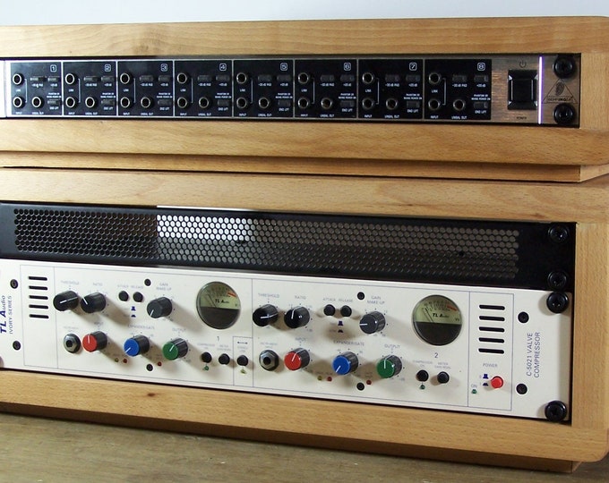 19 Studio Audio Rack Handmade Solid Beech Wood - Etsy