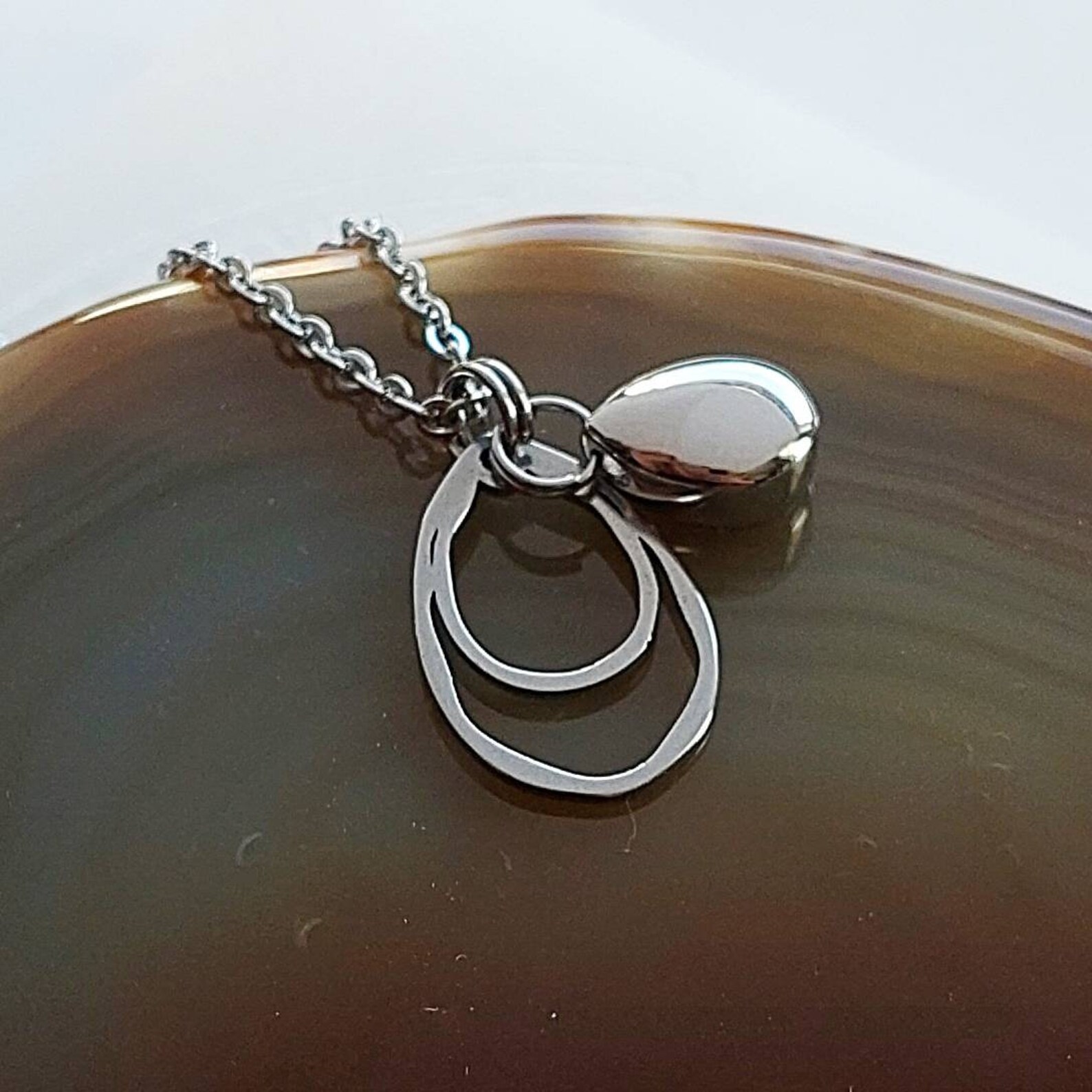 Tiny Tear Ashes Keepsake Urn Pendant Necklace for Ashes - Etsy