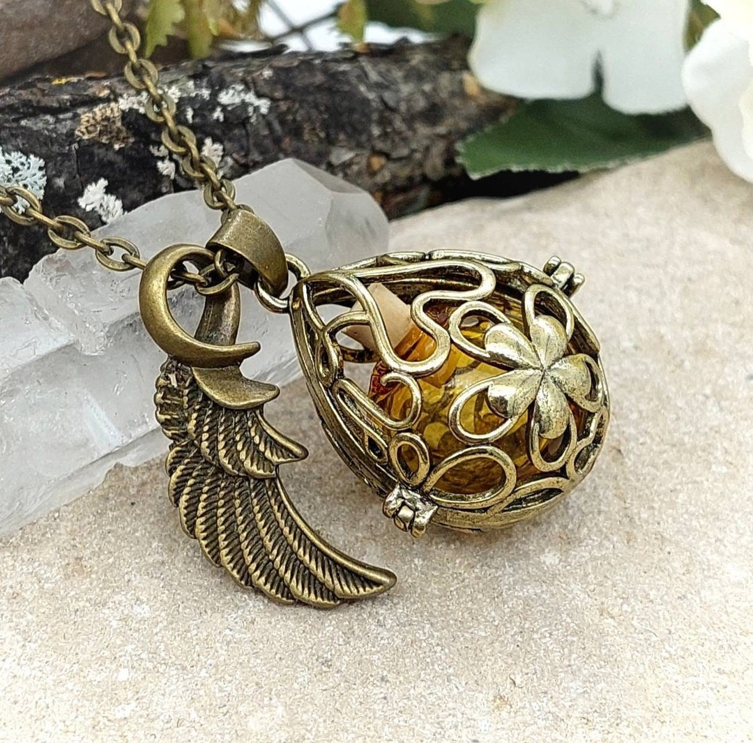 Bronze Floral Teardrop Locket | Urn Necklace for Ashes or Hair ...