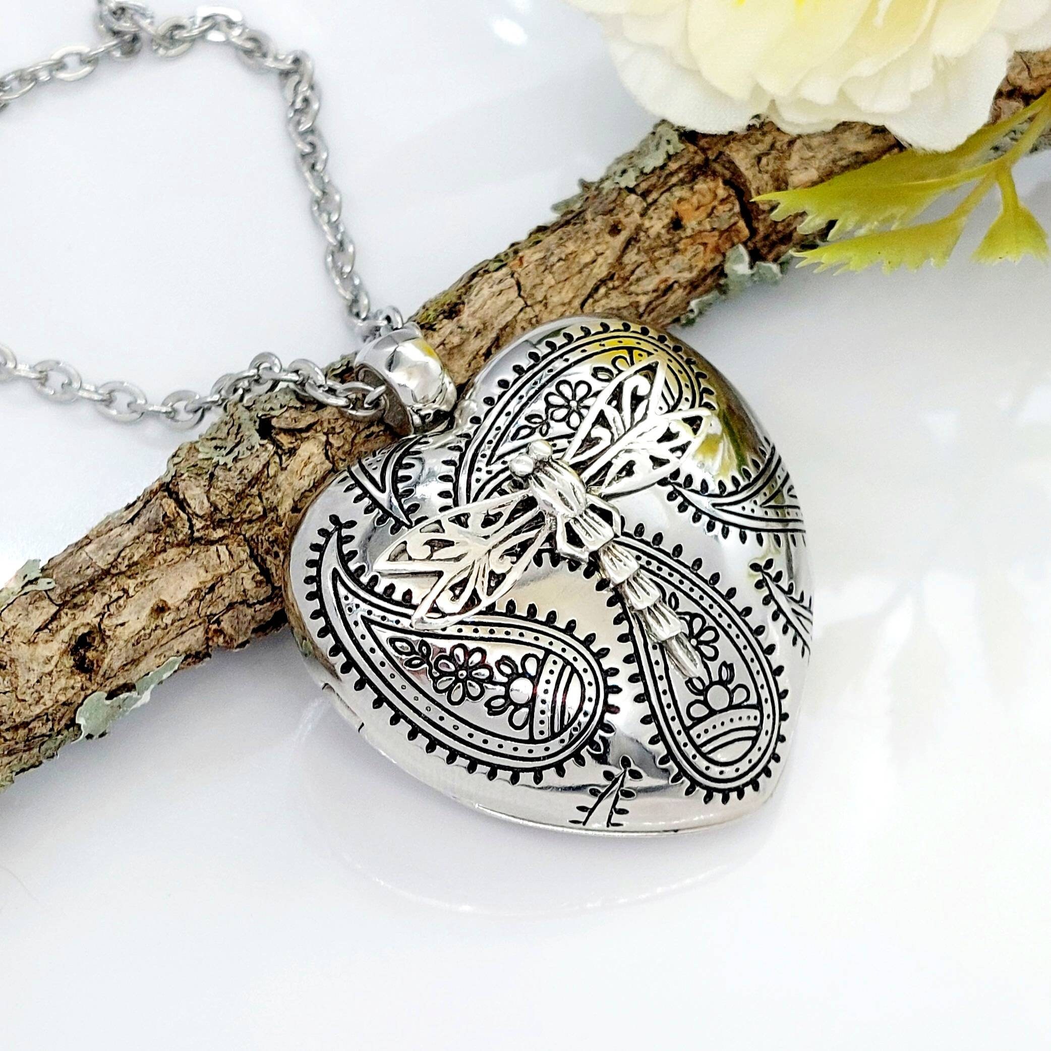 Multi Urn Cremation Jewelry Locket | Keepsake Heart Urn Necklace ...