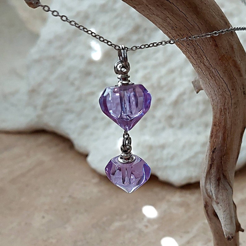 Double Heart Urn Necklace for Two Urns Cremation Jewelry - Etsy