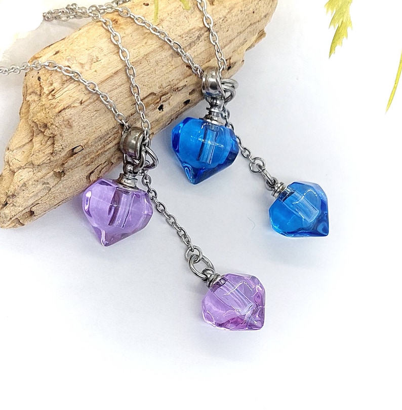 Double Heart Urn Necklace for Two Urns Cremation Jewelry - Etsy