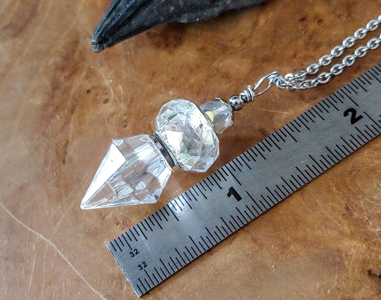 Diamond Point Crystal Urn Necklace | Cremation Necklace | Mourning ...