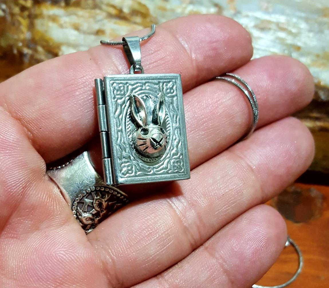 Small Stainless Rabbit Locket | Memorial Locket | Photo Locket | Peter ...
