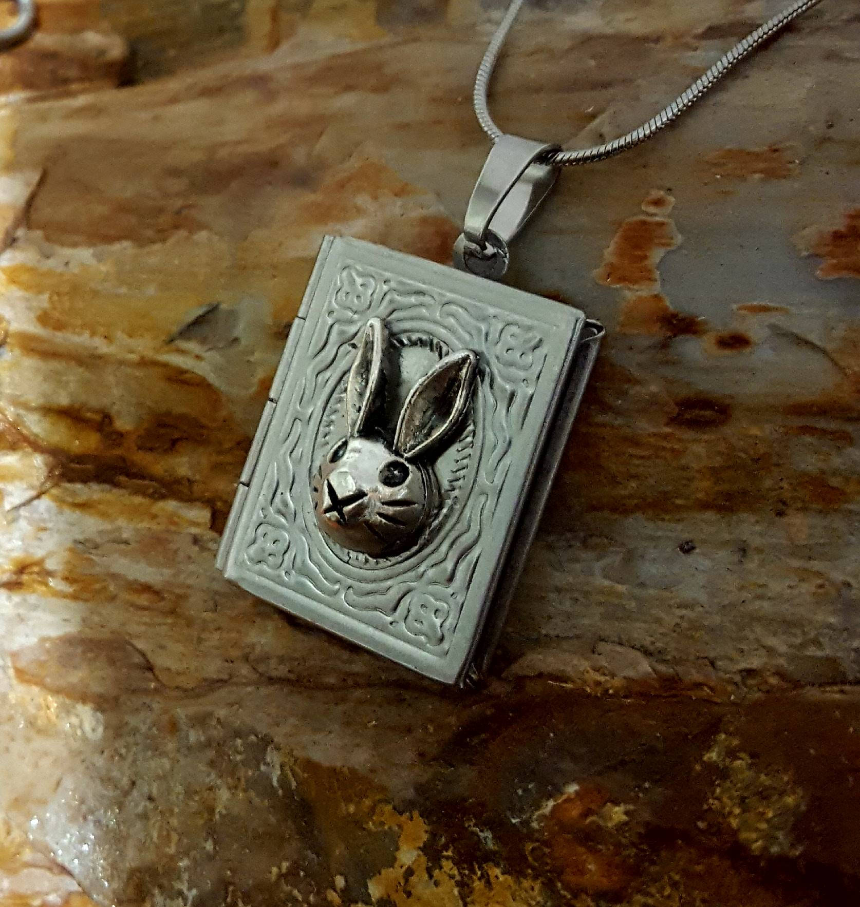 Small Stainless Rabbit Locket | Memorial Locket | Photo Locket | Peter ...