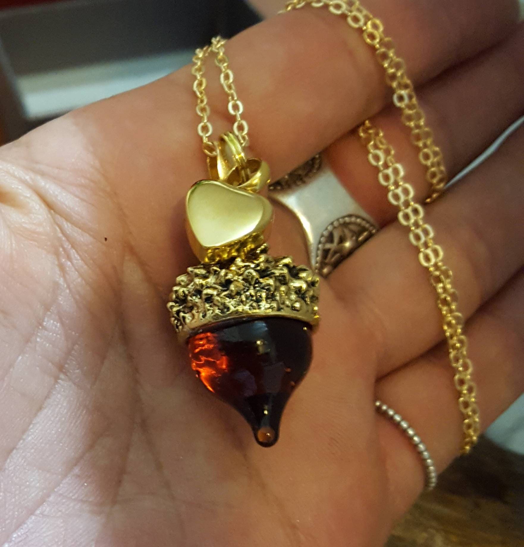 Acorn Urn Necklace | Ashes Necklace | Memorial Jewelry | Urn | Sympathy ...