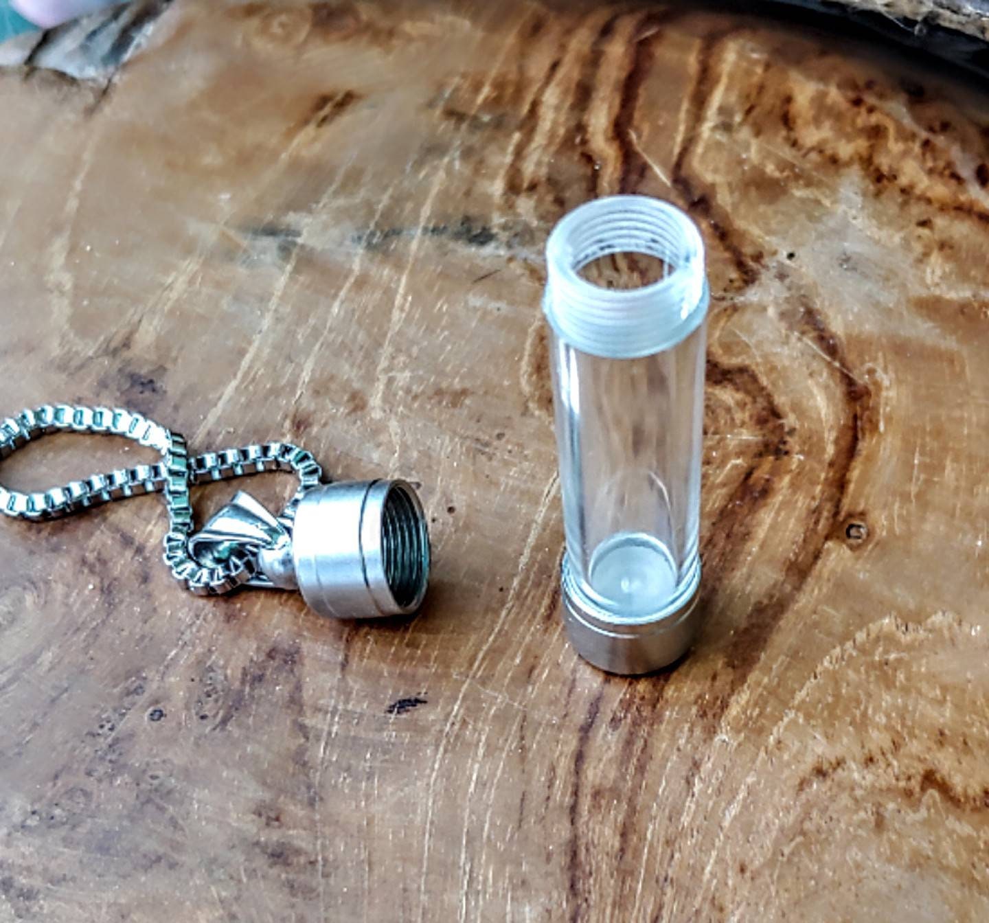 Acrylic Glass Locket | Whisker Keeper | Hair Locket | Cremation Jewelry ...