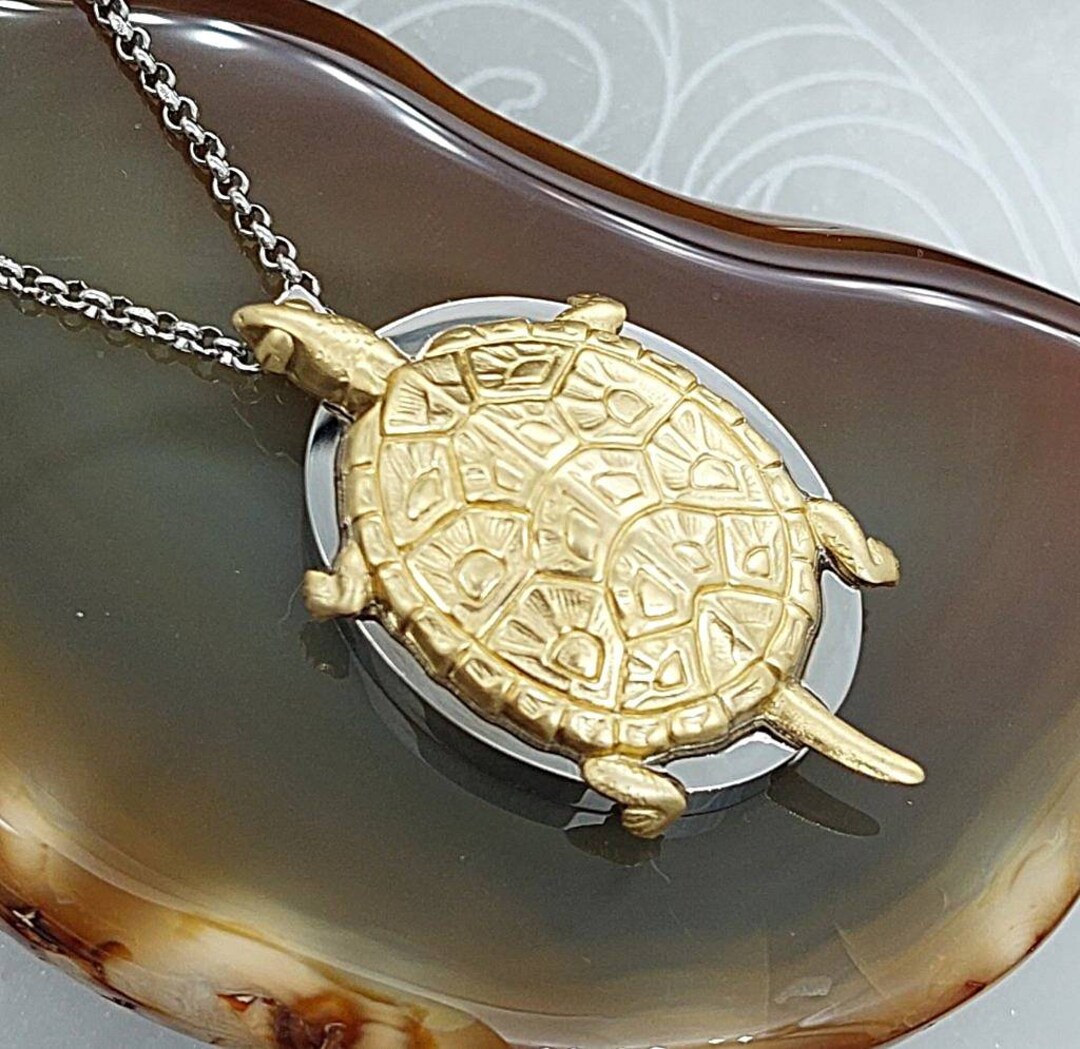 Turtle, Tortoise Memorial Urn Necklace for Ashes Turtle Urn Pendant for ...