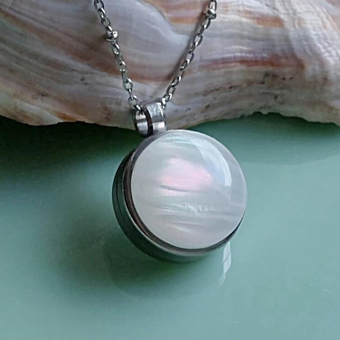 Opalescent Keepsake Lockets for Women for Human Ashes, Hair, Fur, Pet ...