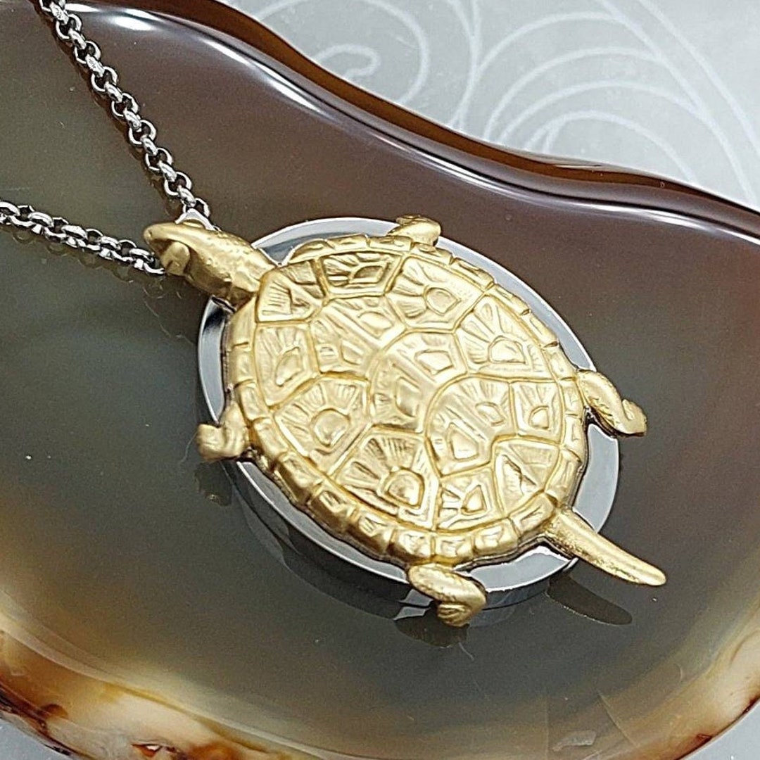 Turtle, Tortoise Memorial Urn Necklace for Ashes, Turtle Urn Pendant ...