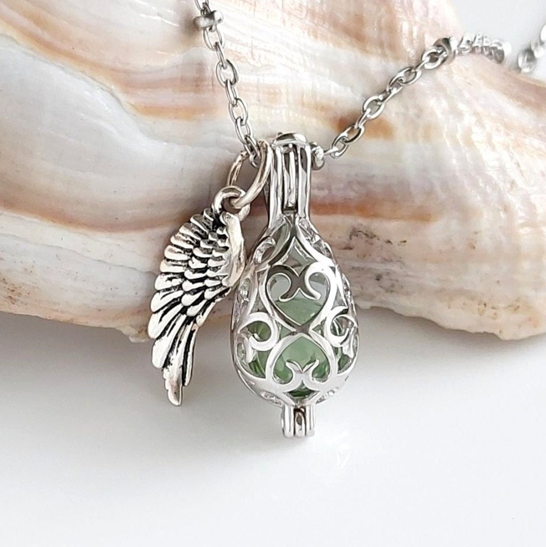 Sterling Silver Openwork Teardrop Locket | Urn Necklace for Ashes ...